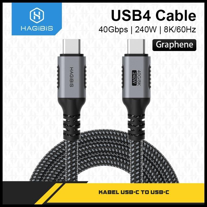 Jual Kabel Data Charger Pd Power Delivery Hagibis Usb4 Usb Type-C To ...