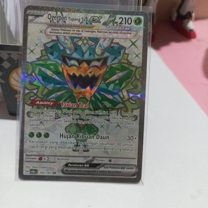 Jual OGERPON TOPENG TEAL EX 193/167 SR - POKEMON TCG INDONESIA 2807T | Shopee Indonesia