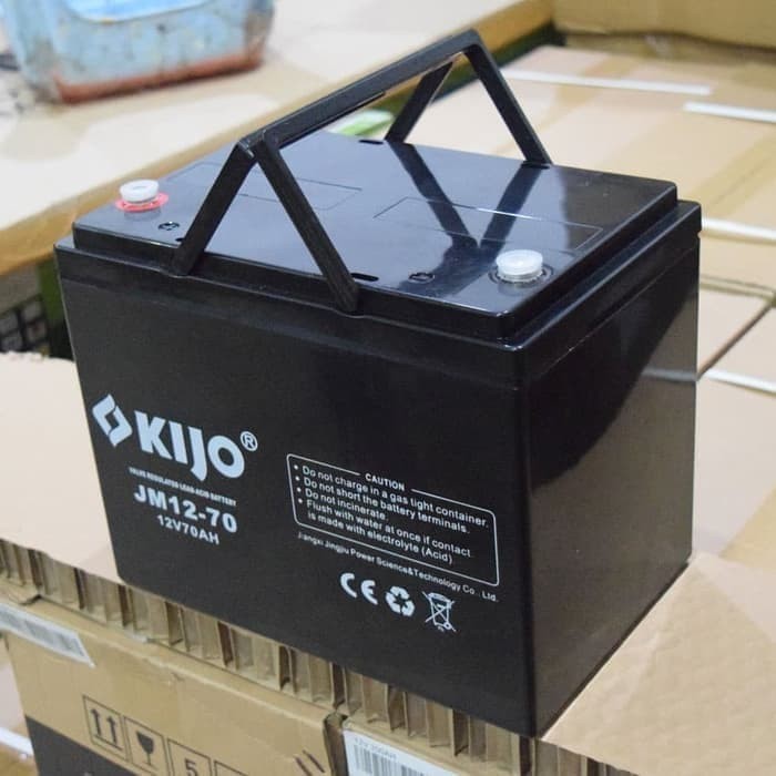 Jual BATTERY KERING VRLA OR AKI KERING VRLA MERK KIJO 12V 70AH | Shopee ...