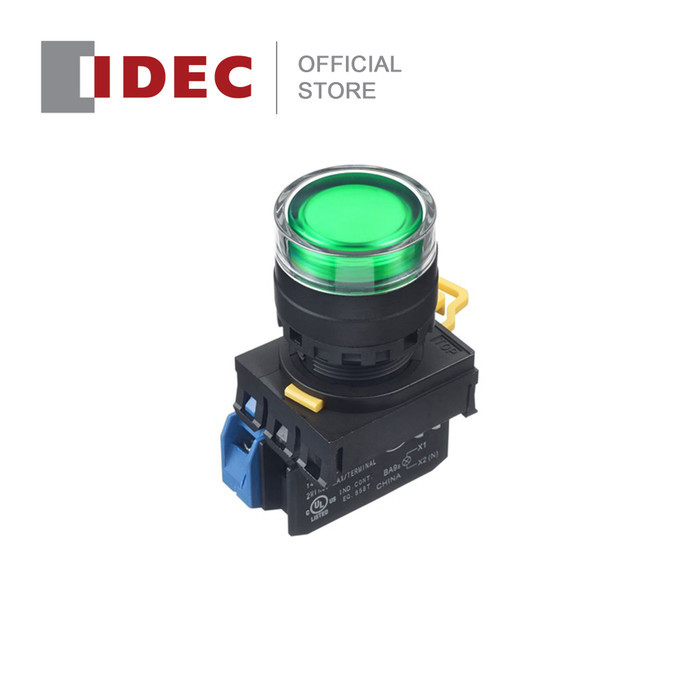 Jual Idec Push Button Illuminated 22Mm Yw1L-Mf2E11Q 1No 1Nc | Shopee ...