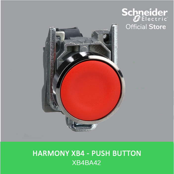 Jual Schneider Push Button Xb4Ba42 Merah (1 N/C) | Shopee Indonesia