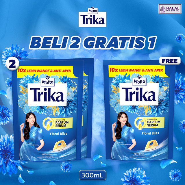 Jual Buy 2 Molto Trika Floral Bliss 300ml FREE Molto Trika Floral Bliss ...
