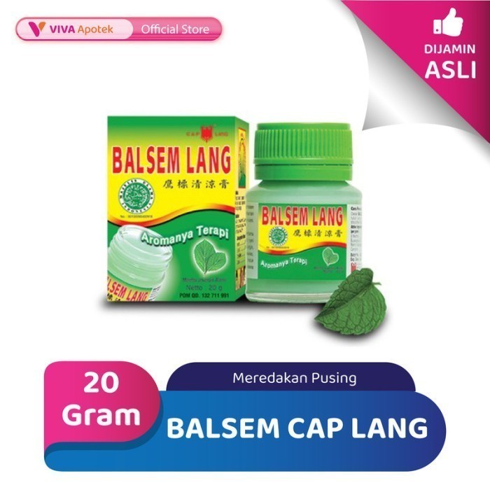 Jual Balsem Cap Lang untuk Membantu Meringankan Masuk Angin (20 Gram ...