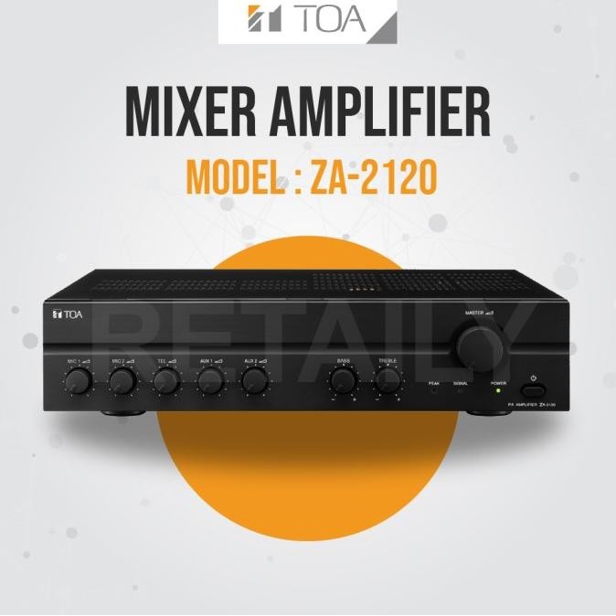 Jual MIXER AMPLIFIER TOA POWER AMPLI AMPLIFIER MODEL ZA-2120 |GARANSI ...