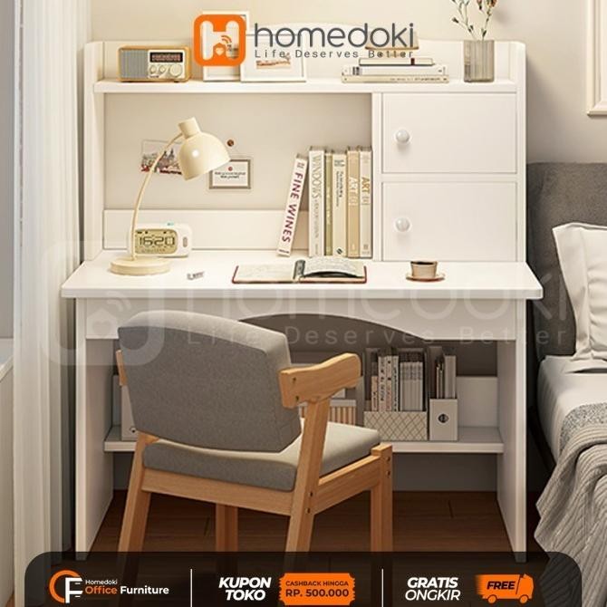 Jual Homedoki Meja Kerja/Meja Belajar/Meja Kantor/Meja Rias Minimalis | Shopee Indonesia