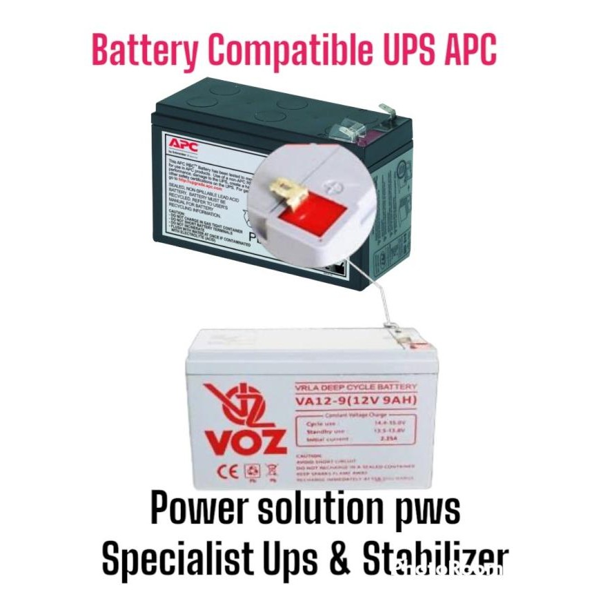 Jual Baterai 12V 9A Back / Smart UPS APC 1000 1100 1200 1400 1500 1600 ...