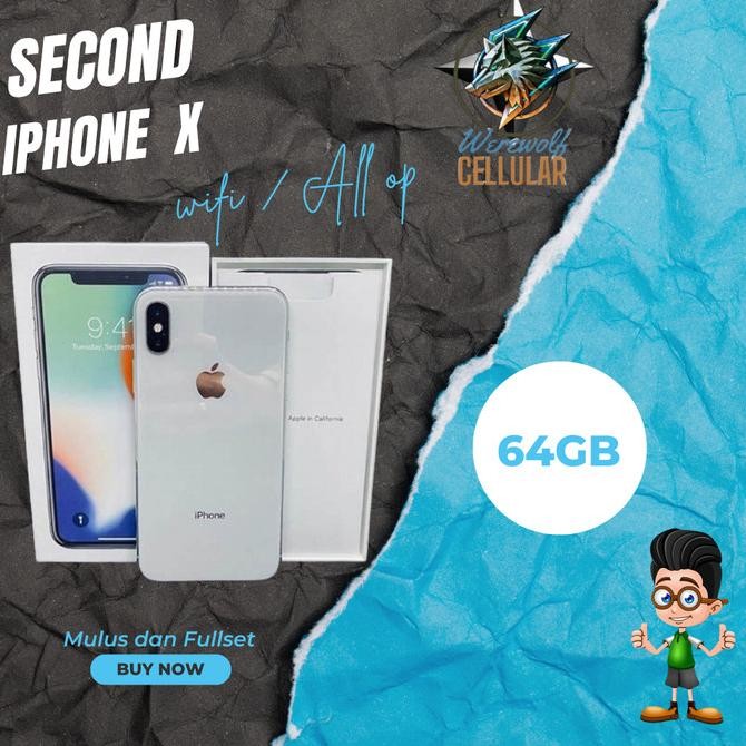Jual [ READY ] Iphone X 64Gb Second Mulus ex international , fullset | Shopee Indonesia