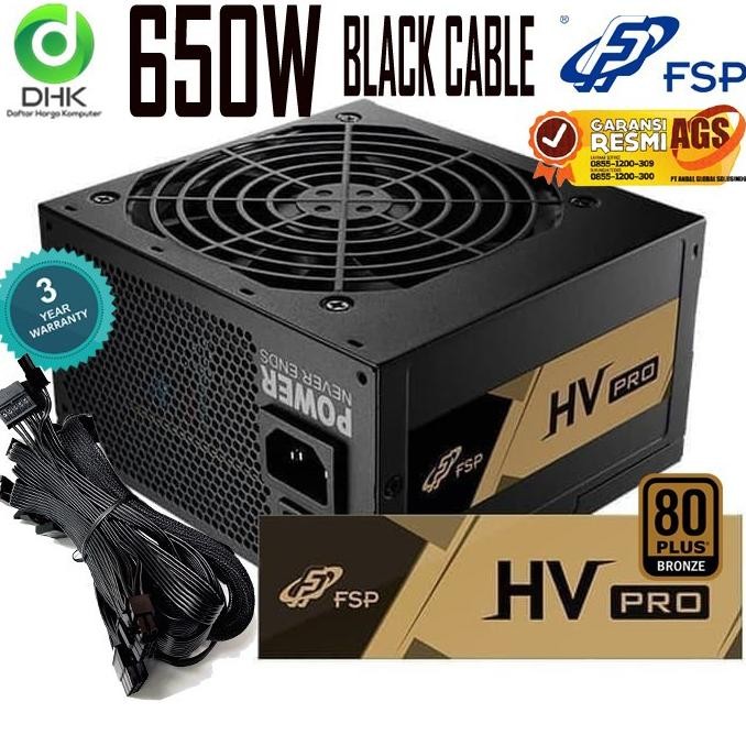 Jual Power Supply FSP HV Pro 650W 80+ | Shopee Indonesia