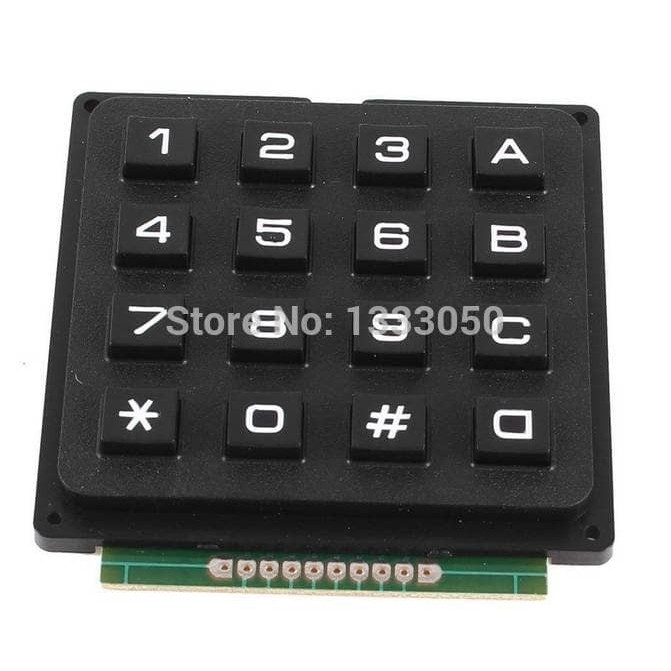 Jual STAMP KEYBOARD 4X4 MATRIX KEYPAD MODULE KEY SWITCH PUSH BUTTON ...