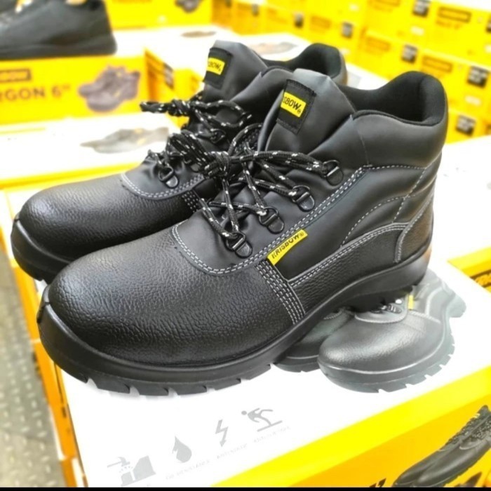 Jual Sepatu Safety Krisbow Argon 6"Inchi/Safety Shoes Argon 6Inchi ...