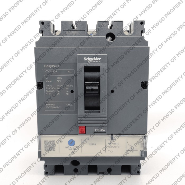 Jual SCHNEIDER MCCB 36KA CVS160F 3P 160A TMD LV516333 | Shopee Indonesia