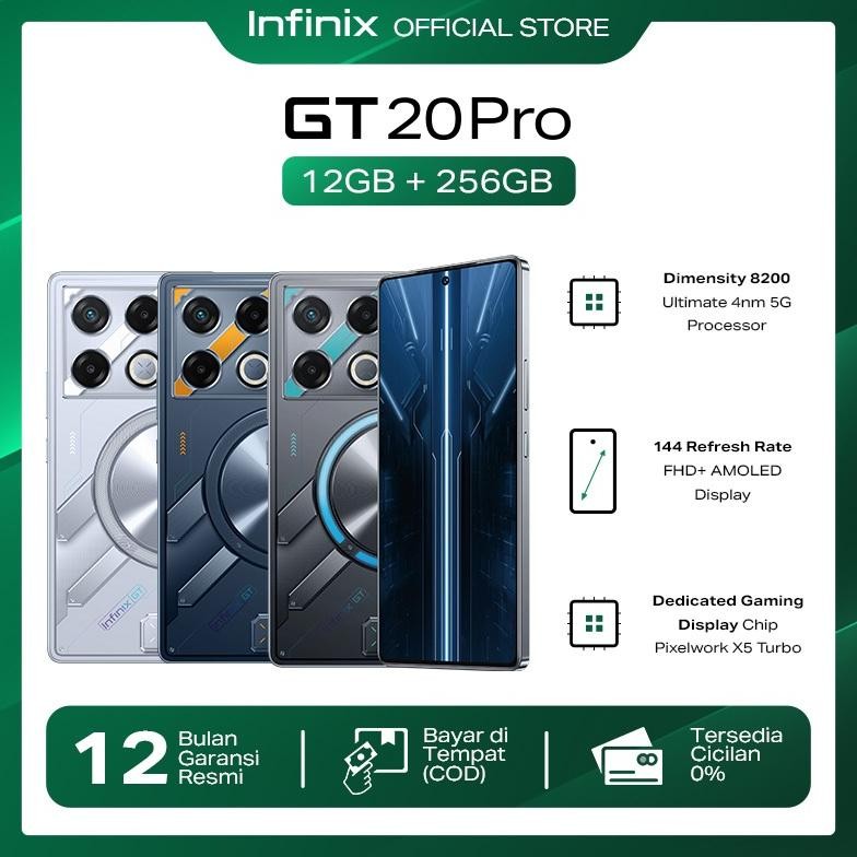 Jual Promo Infinix Gt 20 Pro 5G 12/256Gb - Up To 24Gb Extended Ram - Dimensity 8200 Ultimate - 6 ...