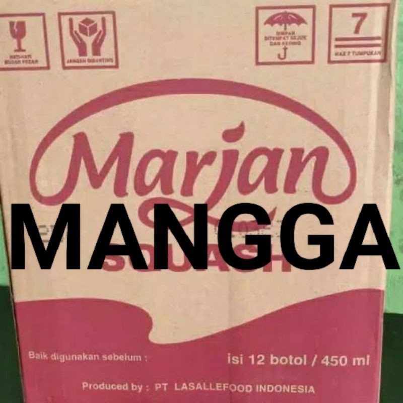 Jual Sirup Marjan Squash Mangga Isi 12 botol per dus | Shopee Indonesia