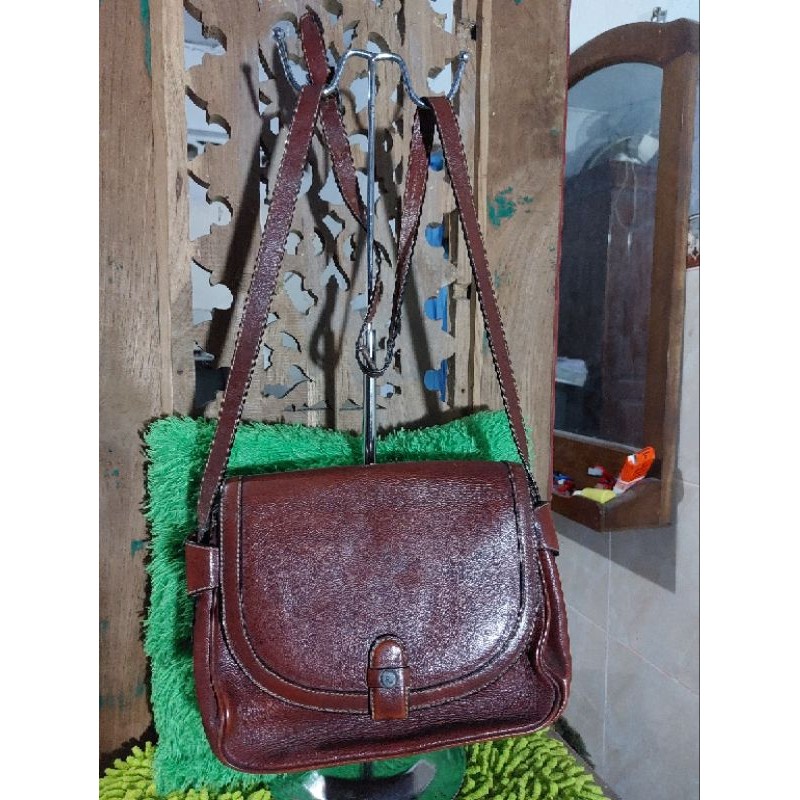 Jual sling bag kulit asli brand bonic (monza bag) | Shopee Indonesia