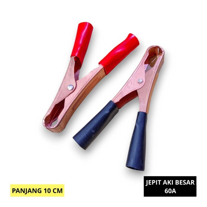 Jual ~~~~~] Jepit Aki 60A Besar Jumbo Aligator Clip Accu Buaya Tembaga ...
