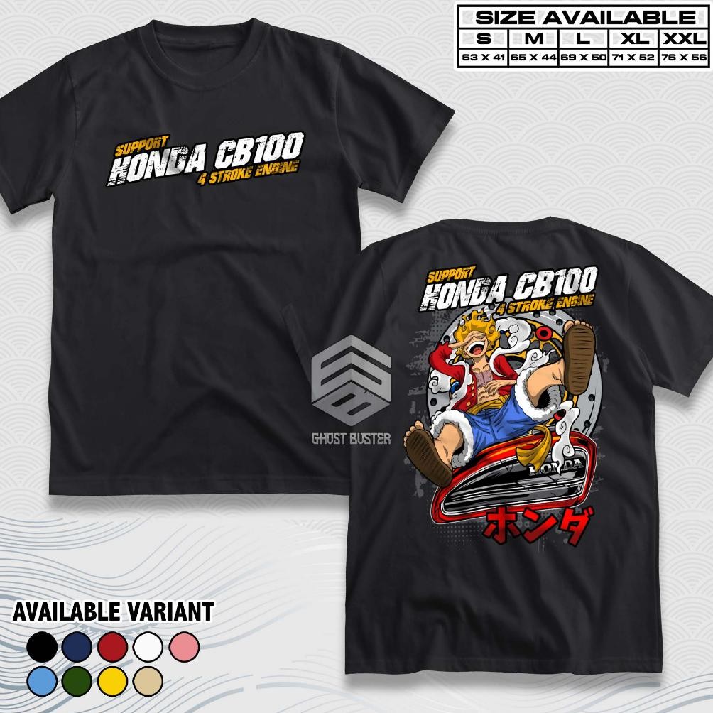 Jual Promo Kaos Racing Honda Cb 100 4 Stroke Engine X Luffy Baju Distro Motor Herex Honda Gank ...