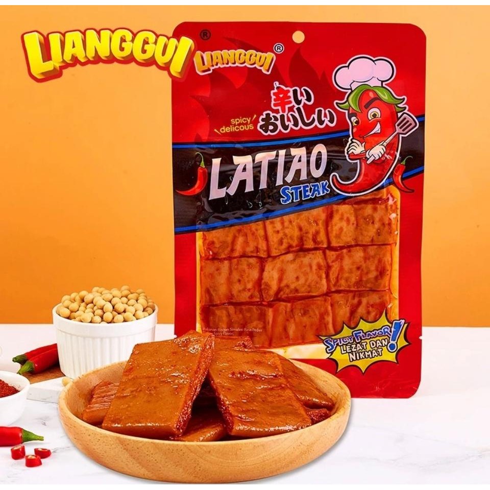 Jual LATIAO VIRAL STEAK/STICKY BEAN/SATE BBQ/SATE SPICY LIANGGUI @100GR ...