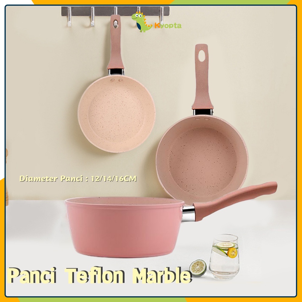Jual Kyopta Wajan anti lengket Panci susu steamer teflon marbel mini ...