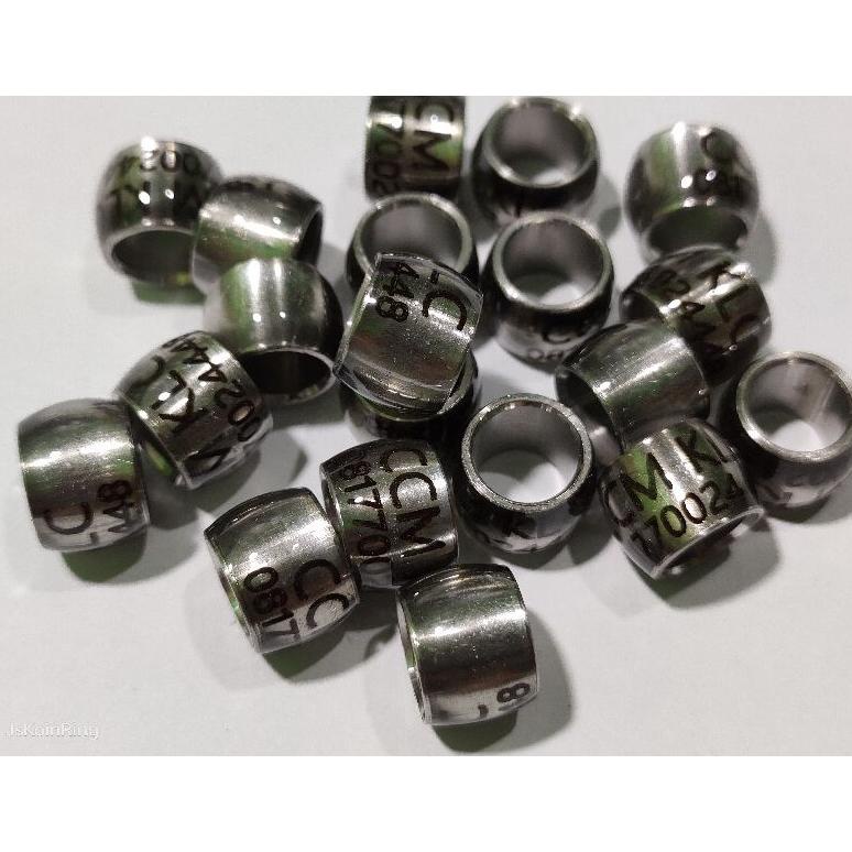 Jual Terlaris 10 Butir Ring Merpati Baja Laser Donat | Shopee Indonesia