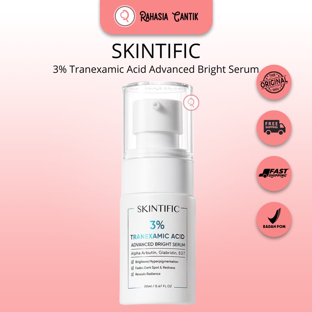 Jual SKINTIFIC | 3% Trane xamic Acid Advanced Bright Serum 20ML ...
