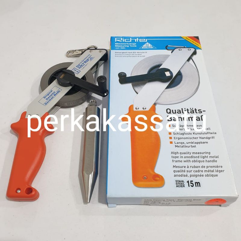 Jual METERAN MINYAK SOUNDING TAPE 15M RICHTER 15 M METER BANDUL PANJANG ...