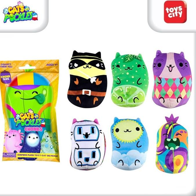 Jual Cats vs Pickles Chonk Size Surprise Plush Toy 6" - Cat or Pickle ...