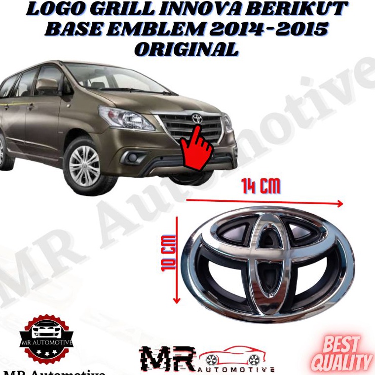 Jual ba Logo Grill Innova Berikut Base Emblem 2014-2015 ORIGINAL ...