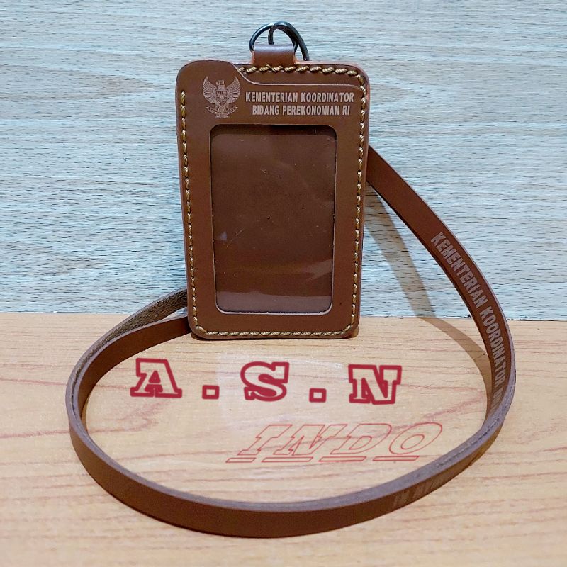 Jual Id Card Kulit KEMENKO Id Card Kementerian Perekonomian | Shopee ...