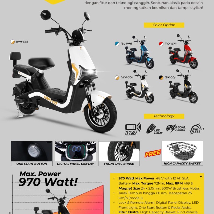 Jual Sepeda Listrik United Bike Salvador Se | Shopee Indonesia