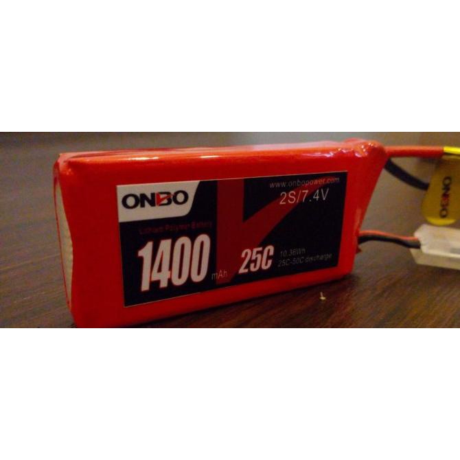 Jual Lipo Battery 2s 7.4v 1400mah 25-50c Onbo Nano Power | Shopee Indonesia