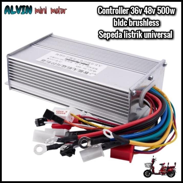 Jual kontroler 36v 48v 500w sepeda listrik bldc controller maju mundur ...