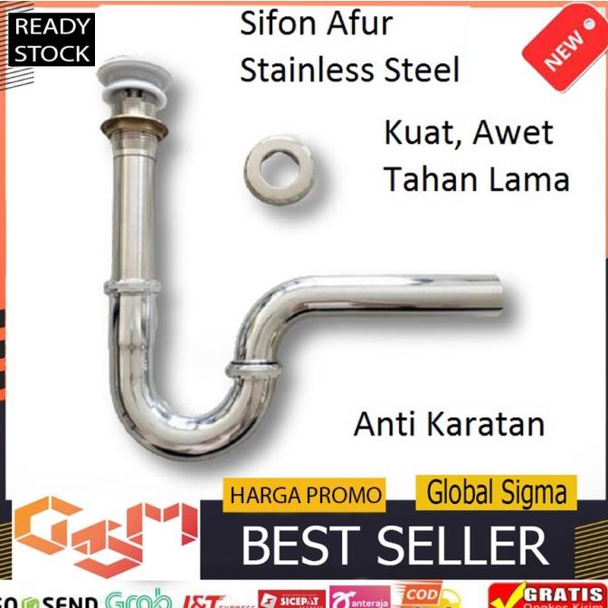 Jual Sifon Afur Pipa Pembuangan Air Washtafel Saringan Leher Angsa ...
