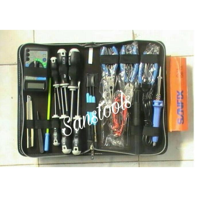 Jual Sanfix Q-18 Electrical Tool Kit Toolkit Set Listrik Q18 Asli ...