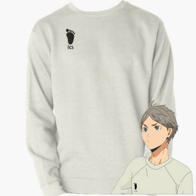 Jual F⚡ash SALE Basic Sweater Anime Haikyuu !! ICS logo kanan cosplay ...