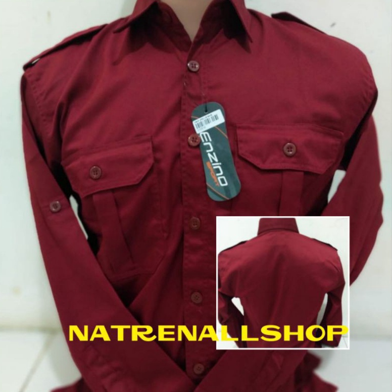 Jual Harga Spesial.. Kemeja Seragam Kerja PNS, Baju Pdh warna maroon ...