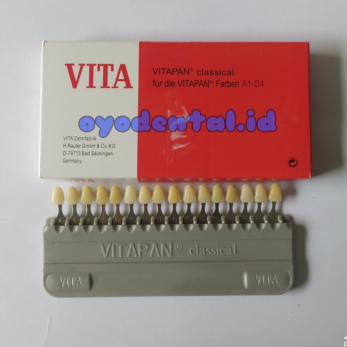 Jual DENTAL SHADE GUIDE ACUAN WARNA GIGI VITA VITAPAN CLASICAL | Shopee ...