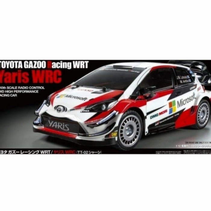 Jual KIT RC TAMIYA TT02 TT-02 TOYOTA YARIS GAZOO WRC WRT SCALE 1/10 4WD ...