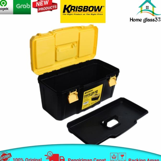Jual Kotak Perkakas Krisbow Tool box 50x26x24/Toolbox/Kotak Tools ...