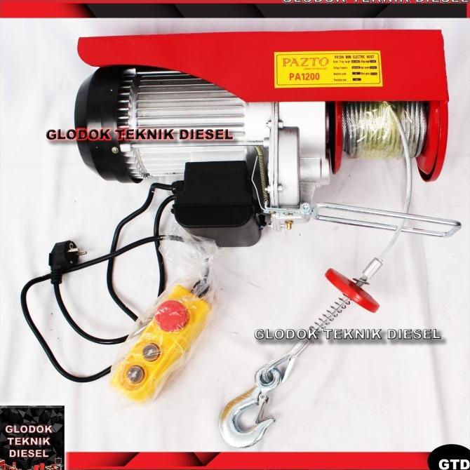 Jual Pazto Mesin Hoist Electric Katrol Listrik 1200 Kg X 20 M Seling ...