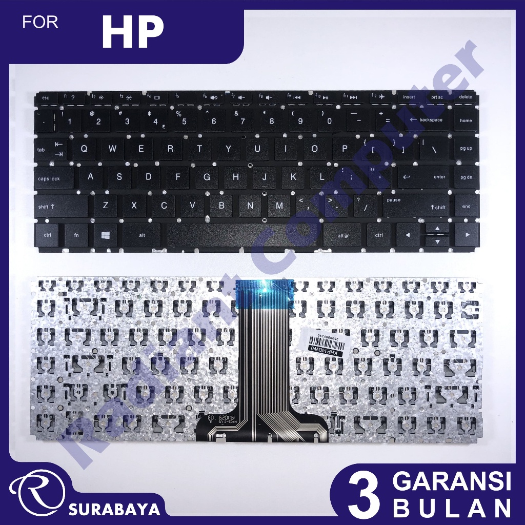 Jual Keyboard HP 14-CE 14-CF 14-CK 14-CM 14s-CF 14Q-CS BLACK | Shopee ...