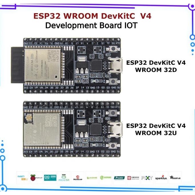 Jual Esp32 Devkitc V4 Esp 32 Wroom 32u 32d Development Board Iot Shopee Indonesia