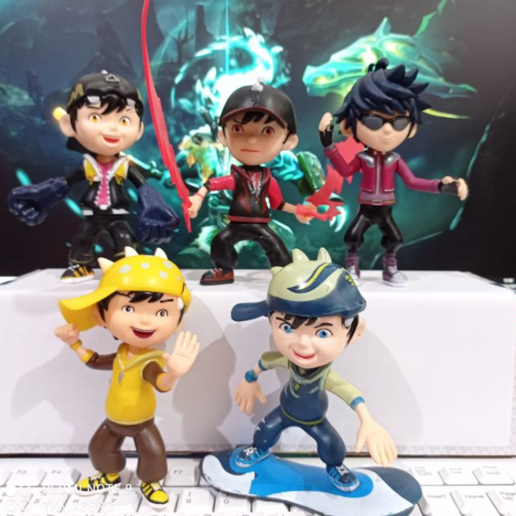 Jual Model terbaru Pajangan Action figure BOBOIBOY set isi 5 e Kemasan ...