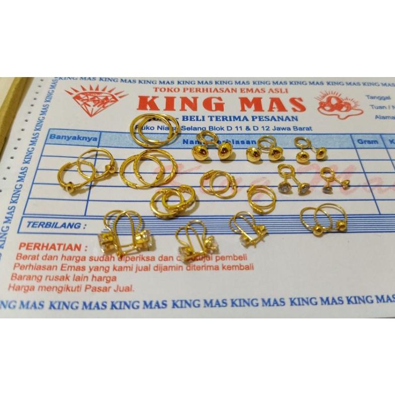 Jual Promo Anting Emas Asli Kadar 300&375 Rg064 | Shopee Indonesia