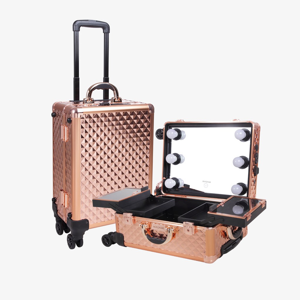 Jual Masami 12V Rose Gold Diamond M Case Full Mirror With 3 Tone Basic ...
