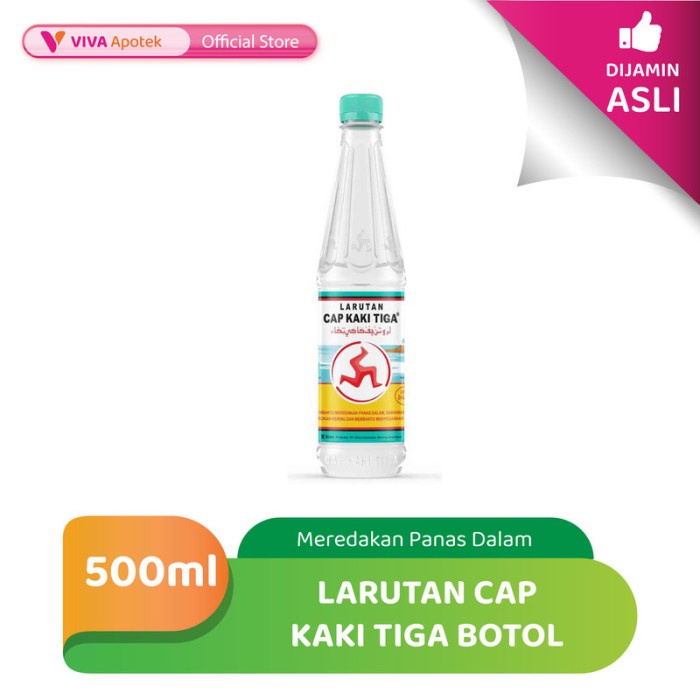 Jual Larutan Cap Kaki Tiga Botol Meredakan Panas Dalam (500 ml ...