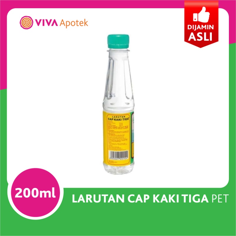 Jual Larutan Cap Kaki Tiga Botol Meredakan Panas Dalam (200 ml ...
