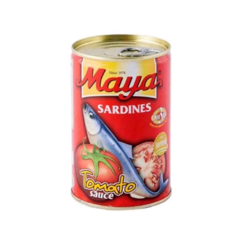 Jual Maya Sarden Saus Tomat Kecil 155gr - Ikan Sarden Kaleng Maya ...