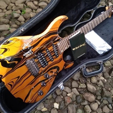 Jual Gitar Rick Hanes Essel Balawan Signature Goldfire Swirl Original ...