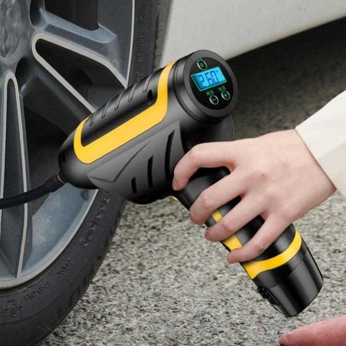 Jual Pompa Angin Mini / Kompresor Udara / Inflator Pompa Ban Wireless ...