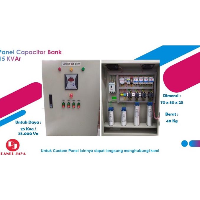 Jual Panel Kapasitor Bank 15 Kvar (Panel Capacitor Bank Perbaikan Cosphi) | Shopee Indonesia